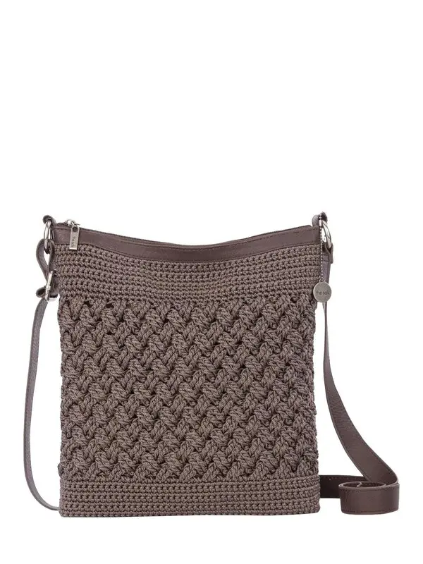 THE SAK Lucia Hand Crochet Crossbody Bag - Mushroom Cozy