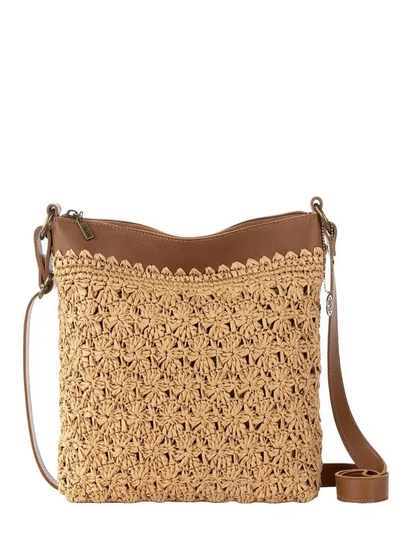 THE SAK Lucia Hand Crochet Crossbody Bag - Natural Primrose Straw