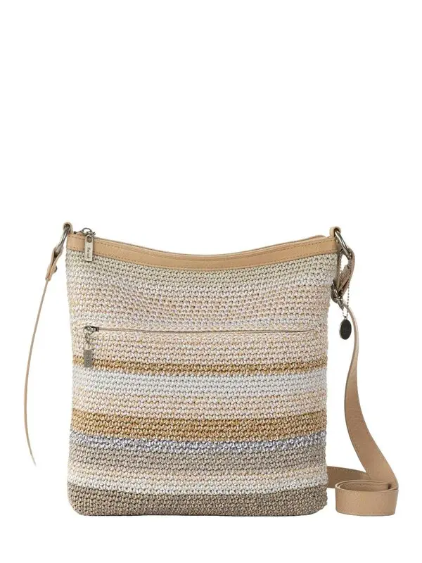 THE SAK Lucia Hand Crochet Crossbody Bag - Sand Stripe