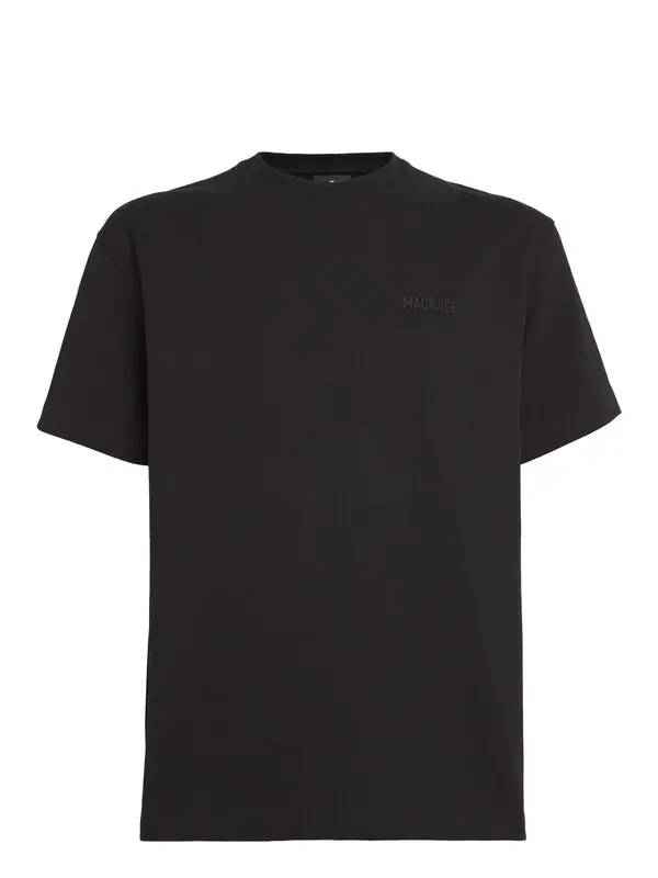 Mackage Organic Cotton Tonal Logo T-shirt - Black