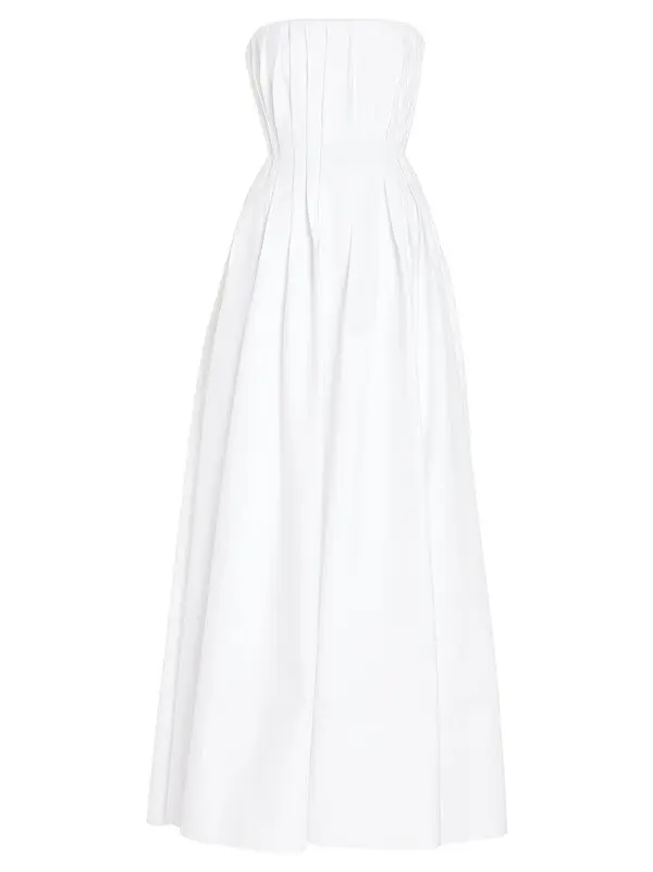 Simkhai Thalia Strapless Maxi Dress - White