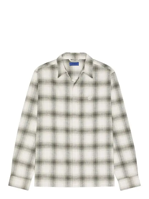 Saturdays Nyc Mickey Cotton Linen Long Sleeve Shirt - White