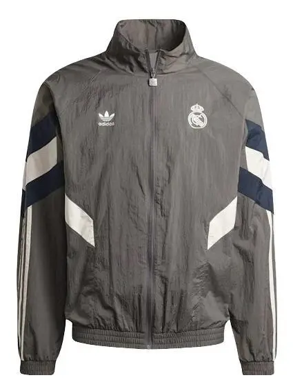Adidas Real Madrid 2024/25 Lifestyler Anthem Track Top - Charcoal