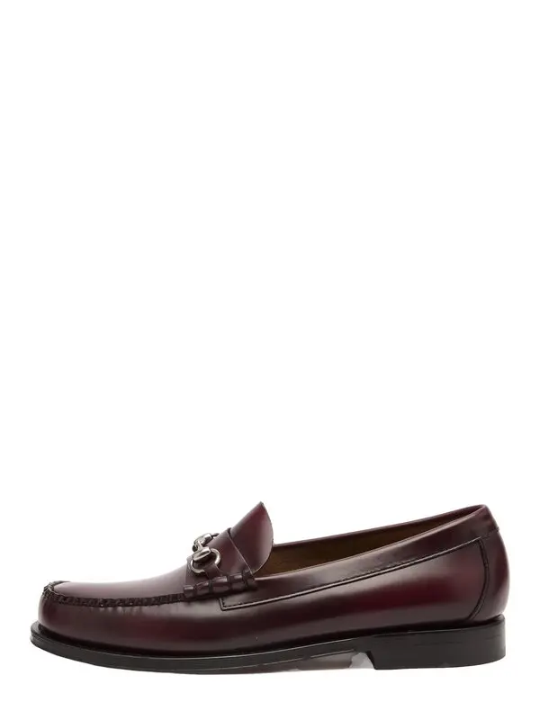 G.H. BASS & CO. Lincoln Horse Bit Loafer - Wine Leather