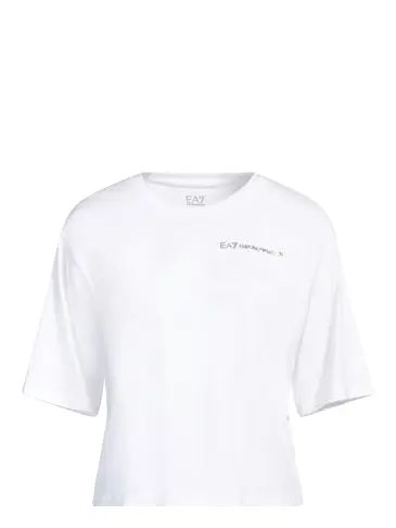 EA7 Logo-print T-shirt - White