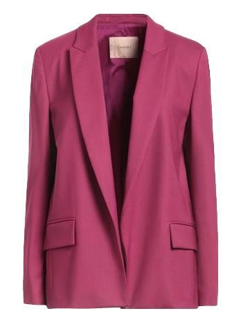 TWINSET Flannel Blazer - Fuchsia
