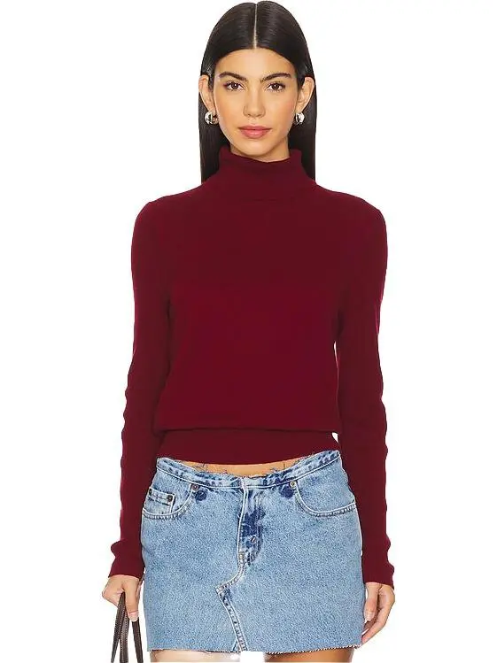 Velvet By Graham & Spencer Korie Turtleneck - Merlot