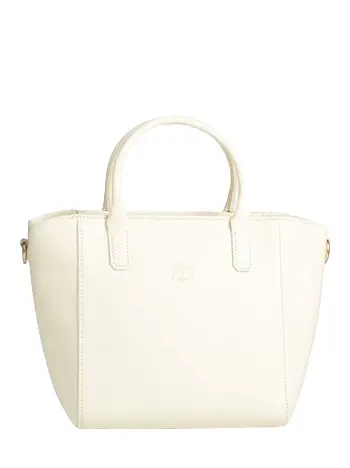 Il Bisonte Leather Tote With Shoulder Strap - White