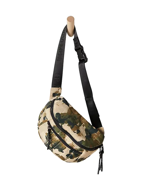 Free People Quilted Print Sling Bag - Camo