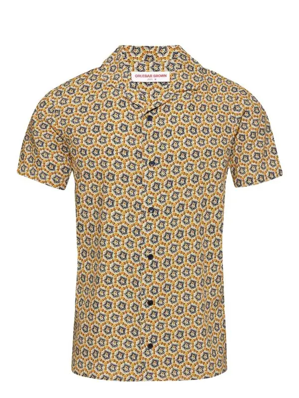 Orlebar Brown Hibbert Roseate Shirt - Yellow