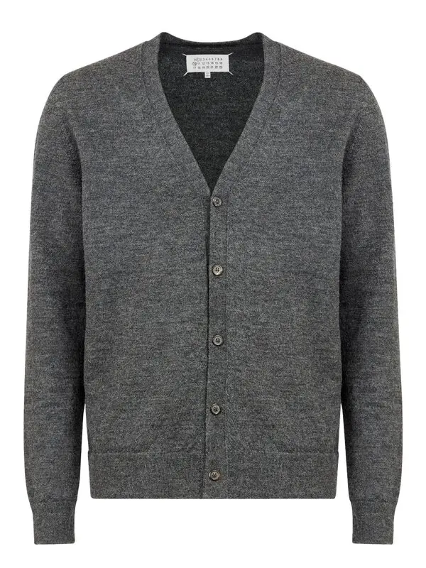 MAISON MARGIELA Elbow-patch Cardigan - Grey