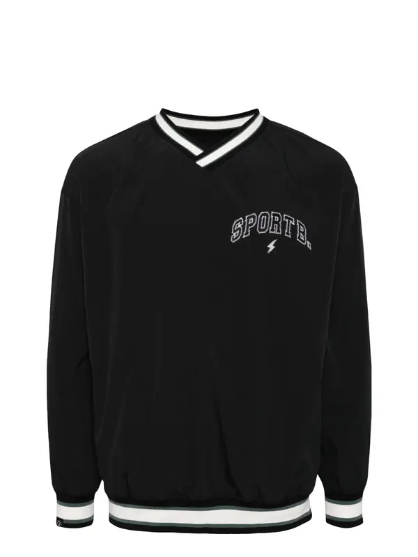 AGNES B. V-neck Pullover - Black