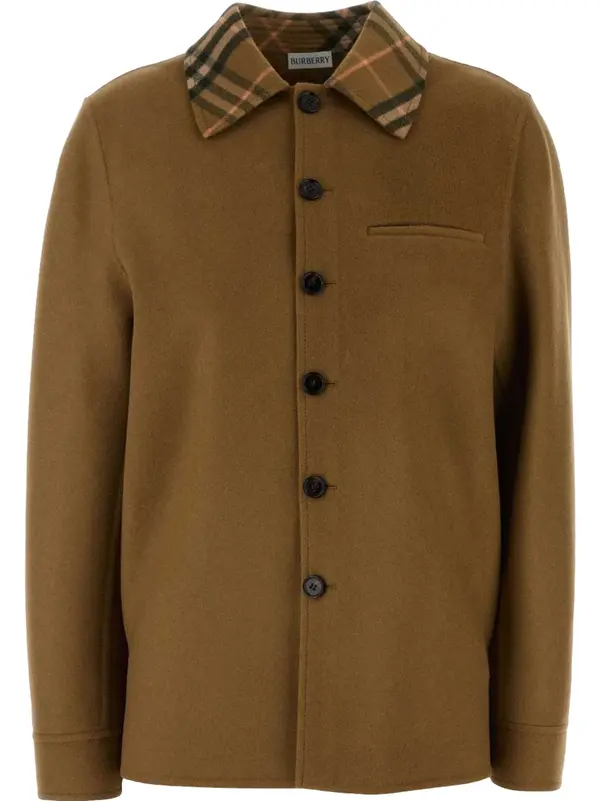 Burberry Wool Coat - Brown