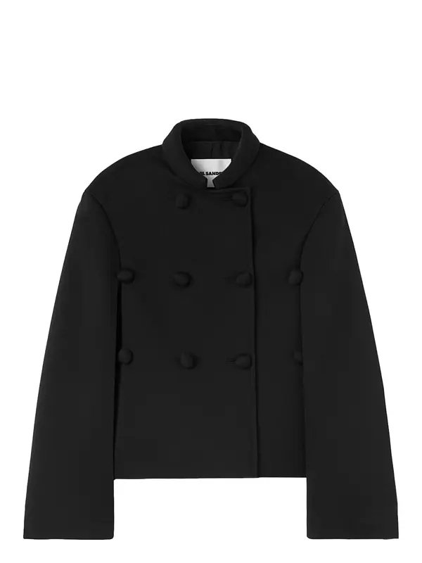 JIL SANDER Oversized Wool-blend Blazer - Black