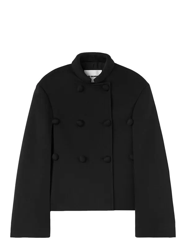 JIL SANDER Oversized Wool-blend Blazer - Black