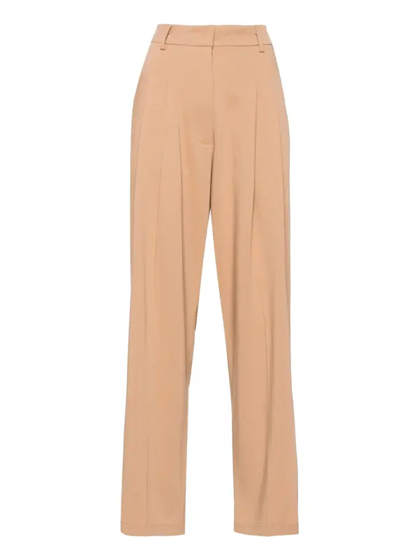 FORTE_FORTE Dart-detailed Tapered Trousers - Neutrals
