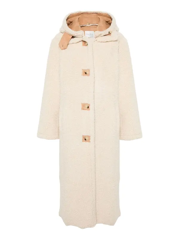 FORTE_FORTE Faux-shearling Coat - Neutrals