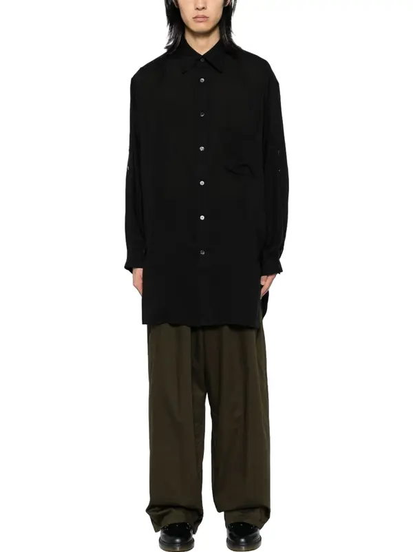 Yohji Yamamoto Loose-fit Trousers - Green