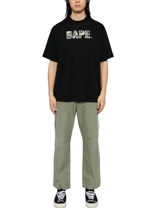 A BATHING APE Logo-printed T-shirt - Black