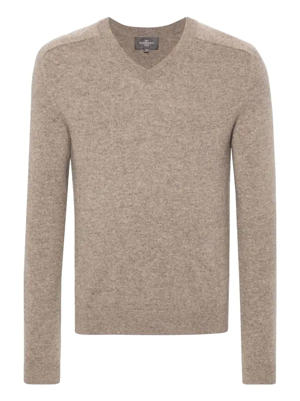 Eric Bompard V-neck Sweater - Brown