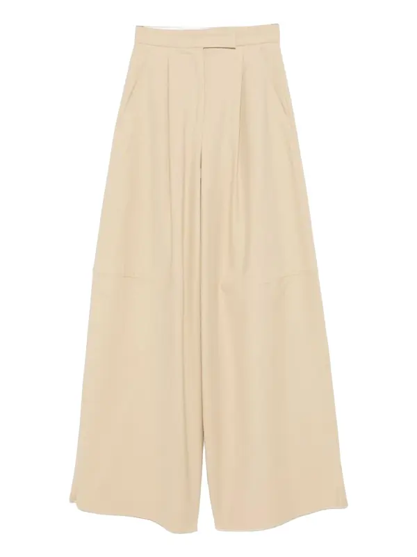 Max Mara Avoriaz Wide Leg Trousers - Neutrals