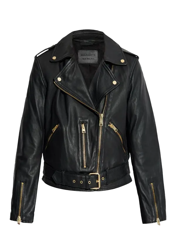 ALLSAINTS Balfern Leather Jacket - Black