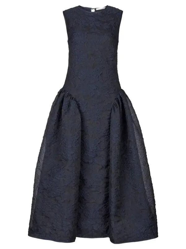 Cecilie Bahnsen Gine Midi Dress - Blue