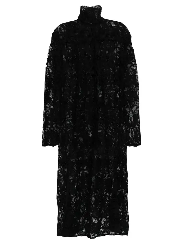 Fabiana Filippi Lace Midi Dress - Black