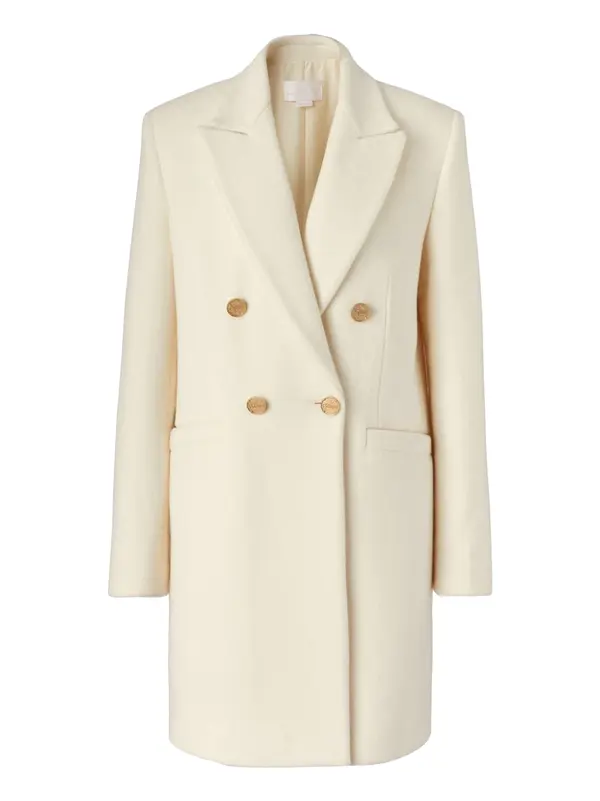 GENNY Double-breasted Coat - Neutrals