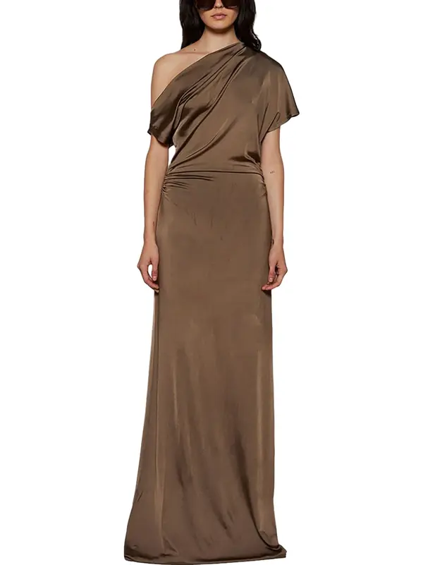 Tove Inez Maxi Dress - Brown