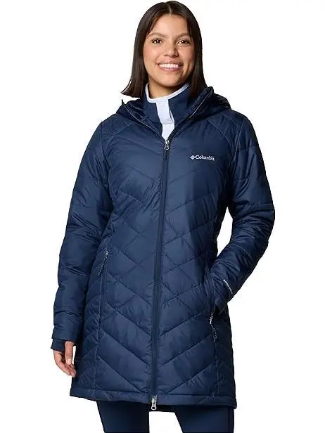Columbia Heavenly Long Hooded Jacket - Navy
