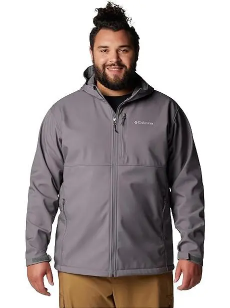 Columbia Big Tall Ascender Ii Hooded Softshell Jacket - Gray