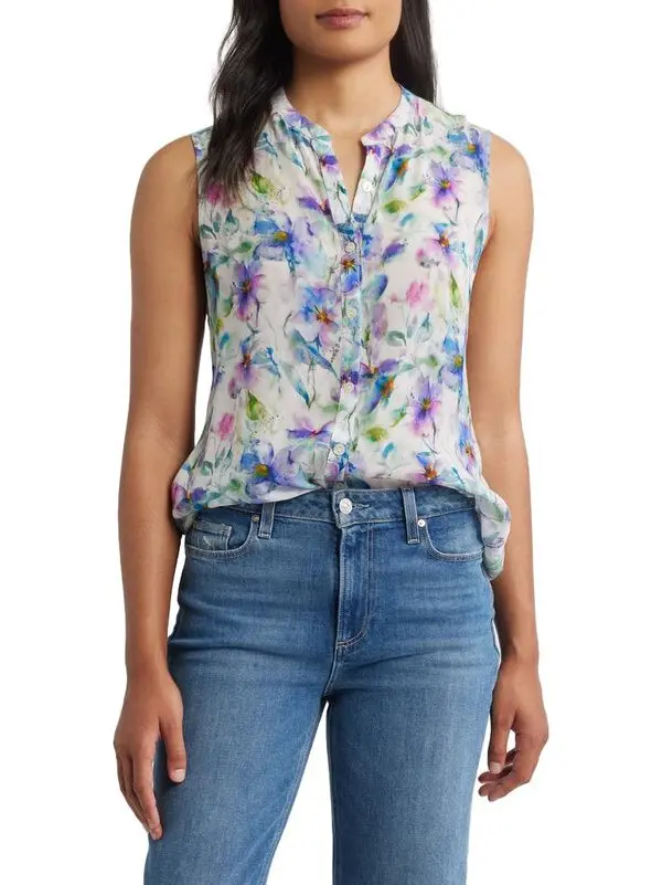 APNY Print Sleeveless Shirt - Grey Multi