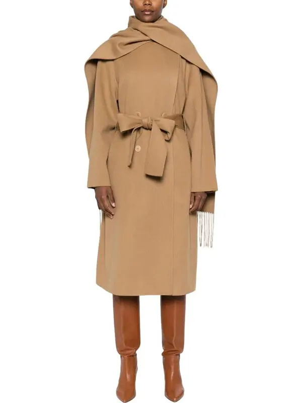 JOSEPH Lepage Mid-length Coat - Brown