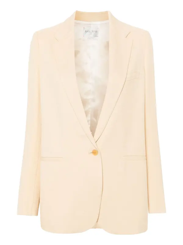 FORTE_FORTE Single-breasted Blazer - Yellow