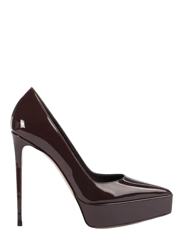 LE SILLA Uma 140mm Leather Pumps - Brown