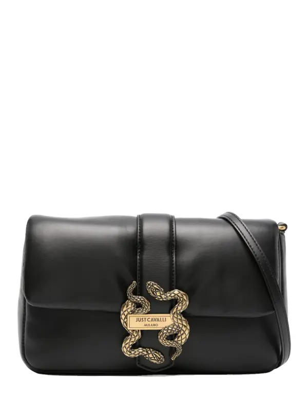 Just Cavalli Snakes-plaque Tote Bag - Black