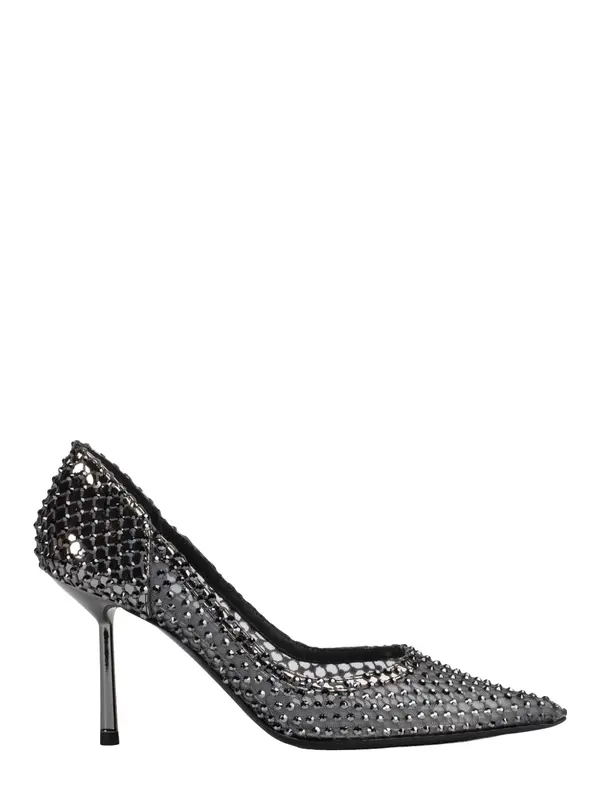 LE SILLA Gilda 80mm Crystal-embellished Pumps - Black