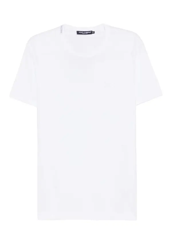 Dolce & Gabbana Logo-embroidered T-shirt - White
