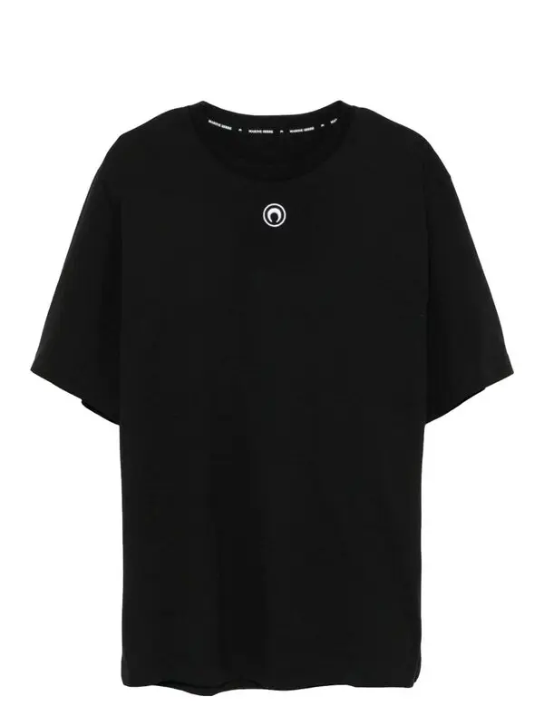 MARINE SERRE Moon-logo T-shirt - Black
