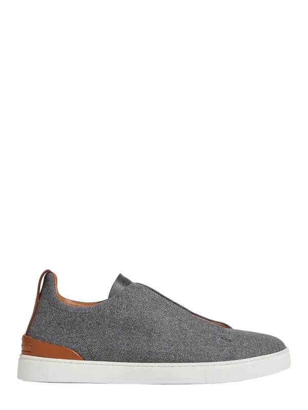 Zegna Triple Stitch Sneakers - Grey