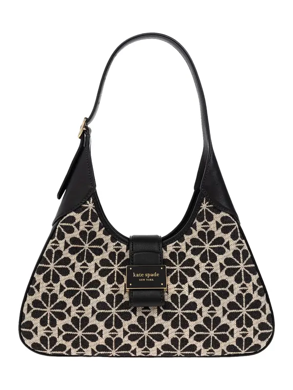 Kate Spade New York Nouveau Floral-jacquard Shoulder Bag - Black