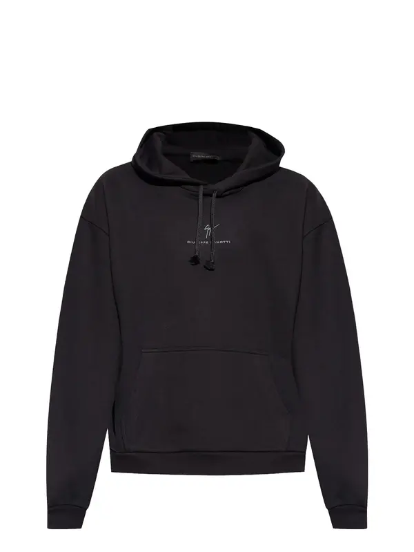 GIUSEPPE ZANOTTI Cotton Hoodie - Black