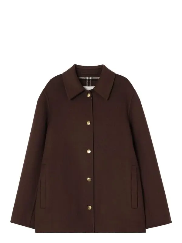 Burberry Wool Overshirt - Treacle Brown/brown