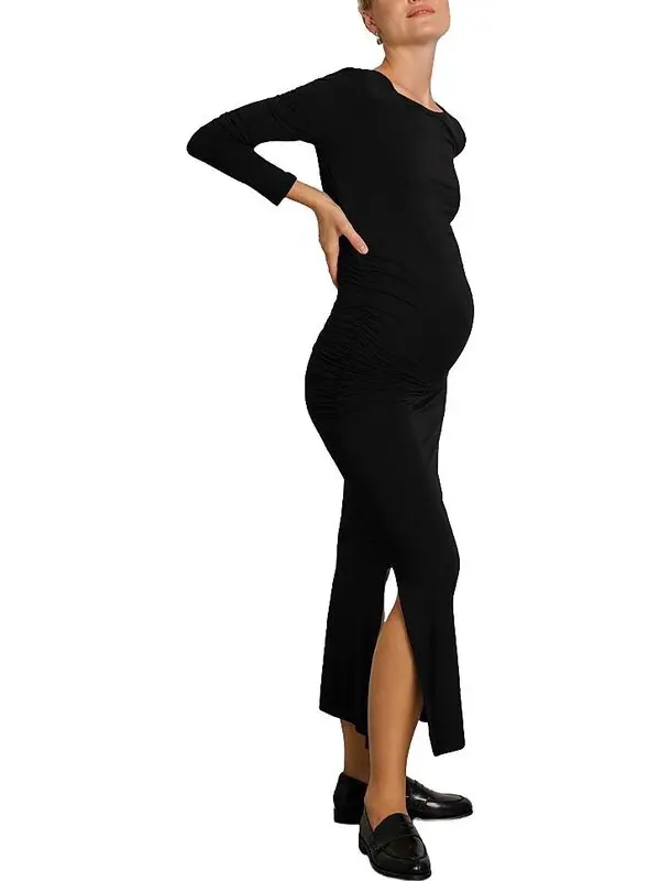 NOM MATERNITY Curve Dress - Black
