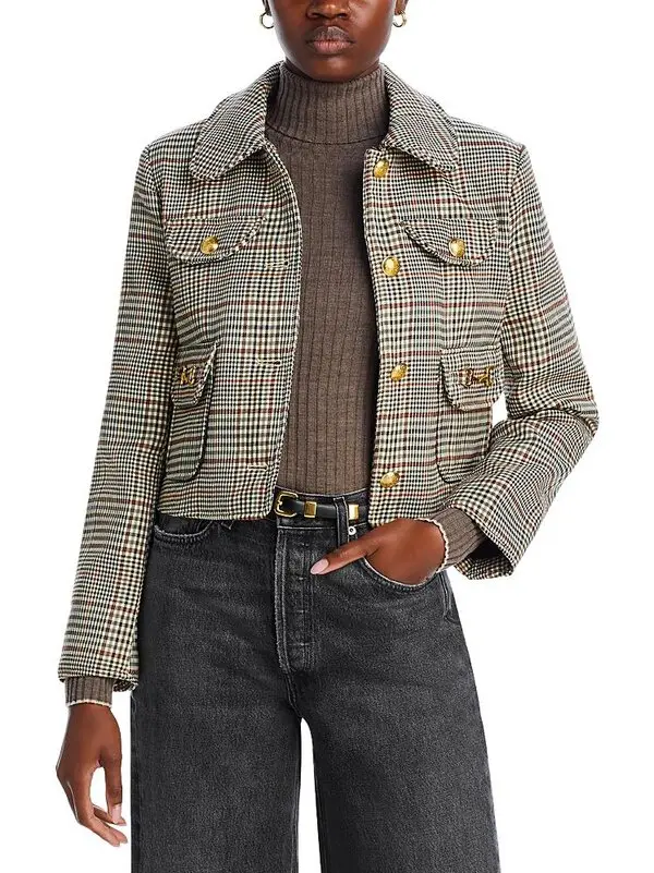 Avec Les Filles Plaid Four Pocket Jacket - English Tartan
