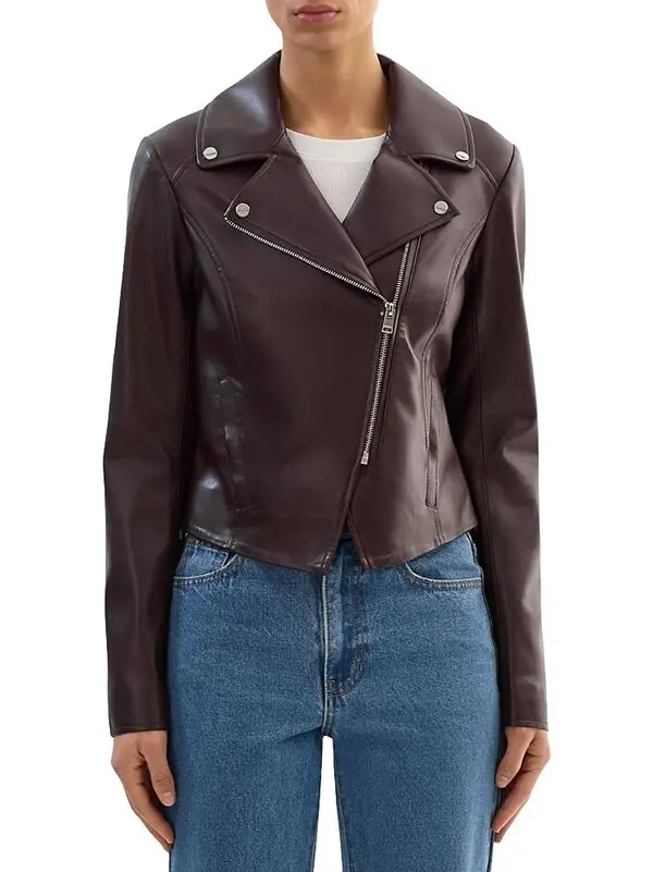 LAMARQUE Pascale Faux Leather Moto Jacket - Vamp