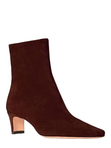 Staud Wally Ankle Boots - Mahogany