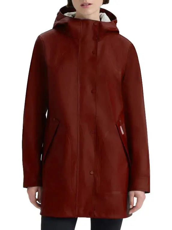 Hunter Adela Classic Waterproof Rain Jacket - Cranberry