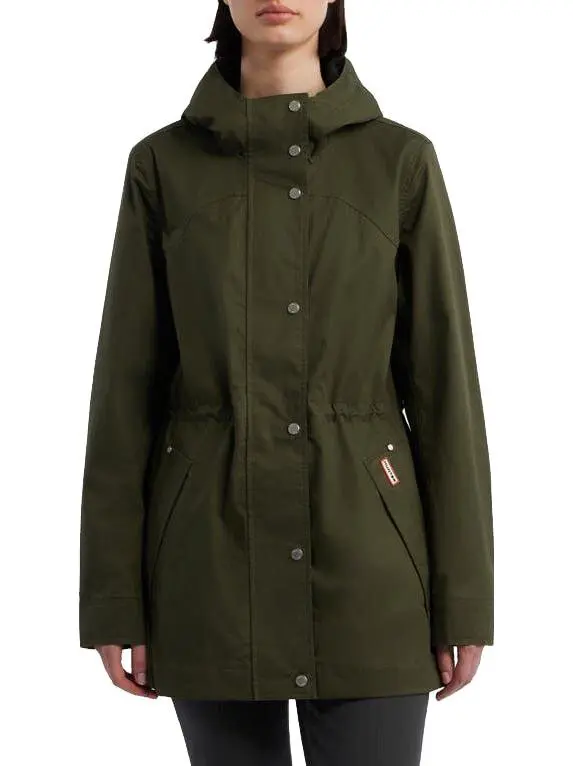 Hunter Adela Classic Waterproof Rain Jacket - Hunter Green